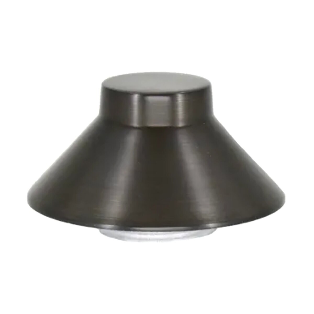 Lumien Brass Micro Path Light Cap Only Flat Top Dome Ha | SiteOne
