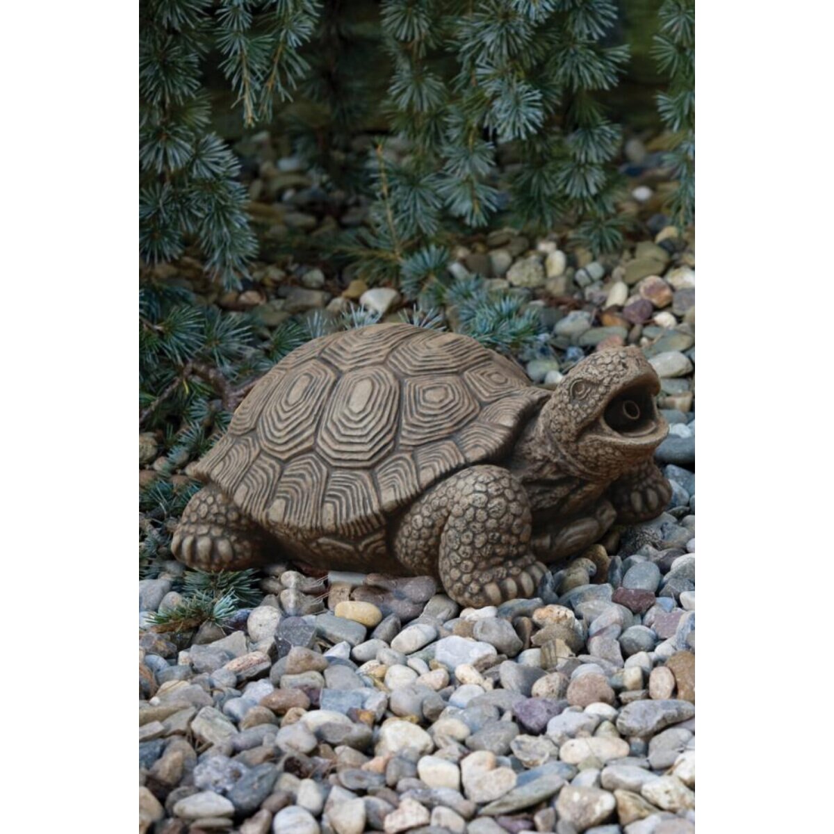 Massarelli Statue Large Turtle Plumbed 5-3/4 in. x 8-1/2 in. x 13-1/4 ...