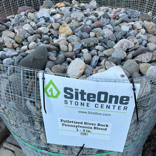 Palletized River Rock Pennsylvania Blend 1 - 3 in | SiteOne US