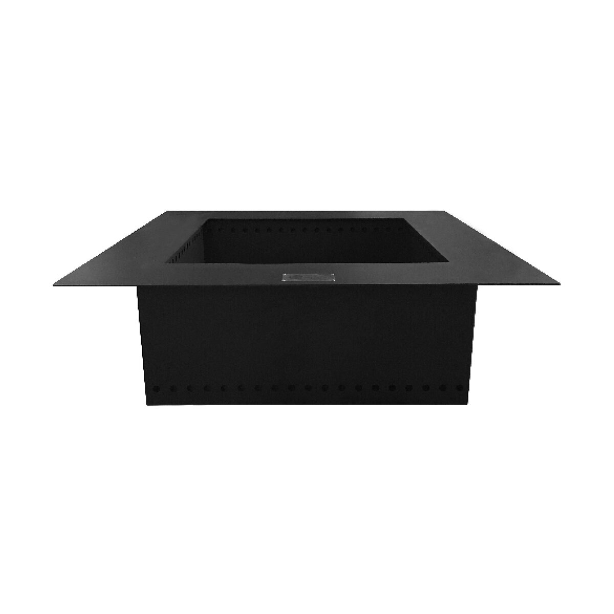 Burly Square Comfort II 24 in. Fire Pit Insert Matte Black (Lid ...