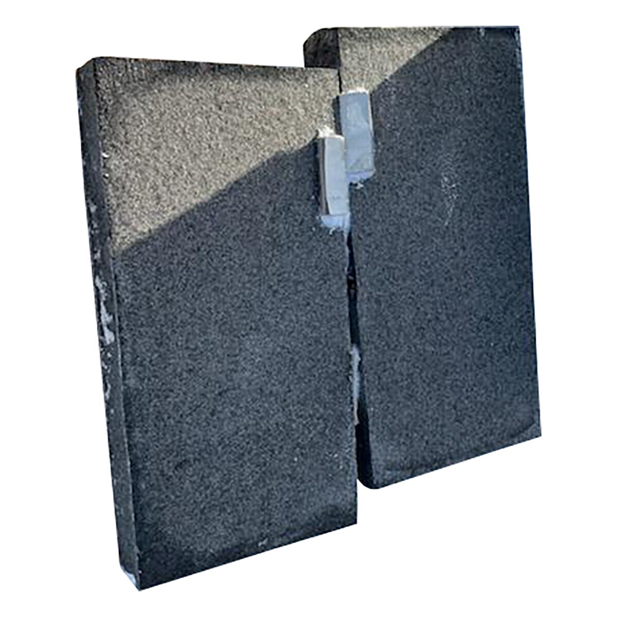 Step Mesabi Black Granite Thermal Top Snapped Edges 6 in. x 18 in. x 36 ...