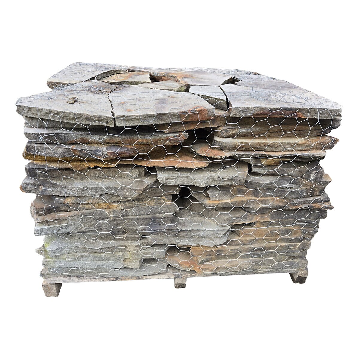 Pennsylvania Bluestone Full Color Thermal Garden Path Steppers 1-1/2 in ...