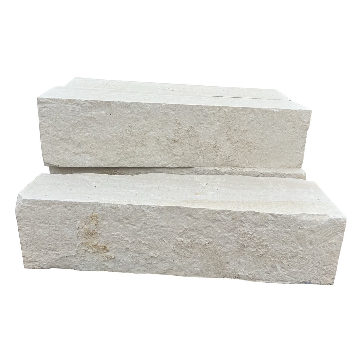 Texas White Limestone Butterstick Blocks 1 ft. x 1 ft. x 4 ft. ea | SiteOne