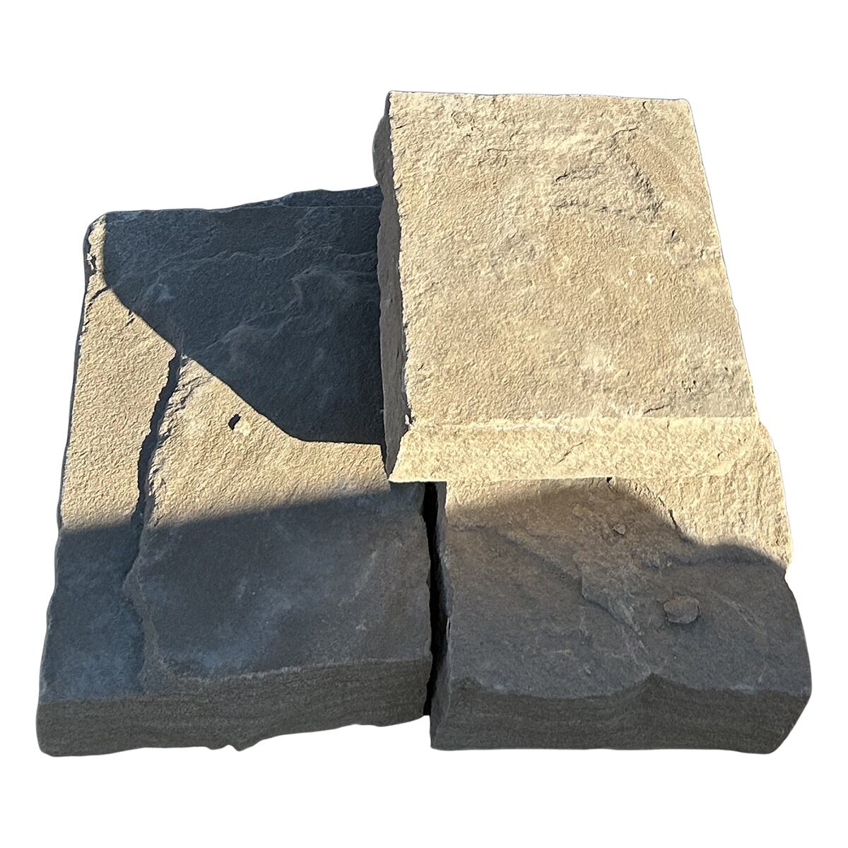 Building Stone Fossil Creek Buff Strip (4 in. Snapped) 8 in. Thick ...