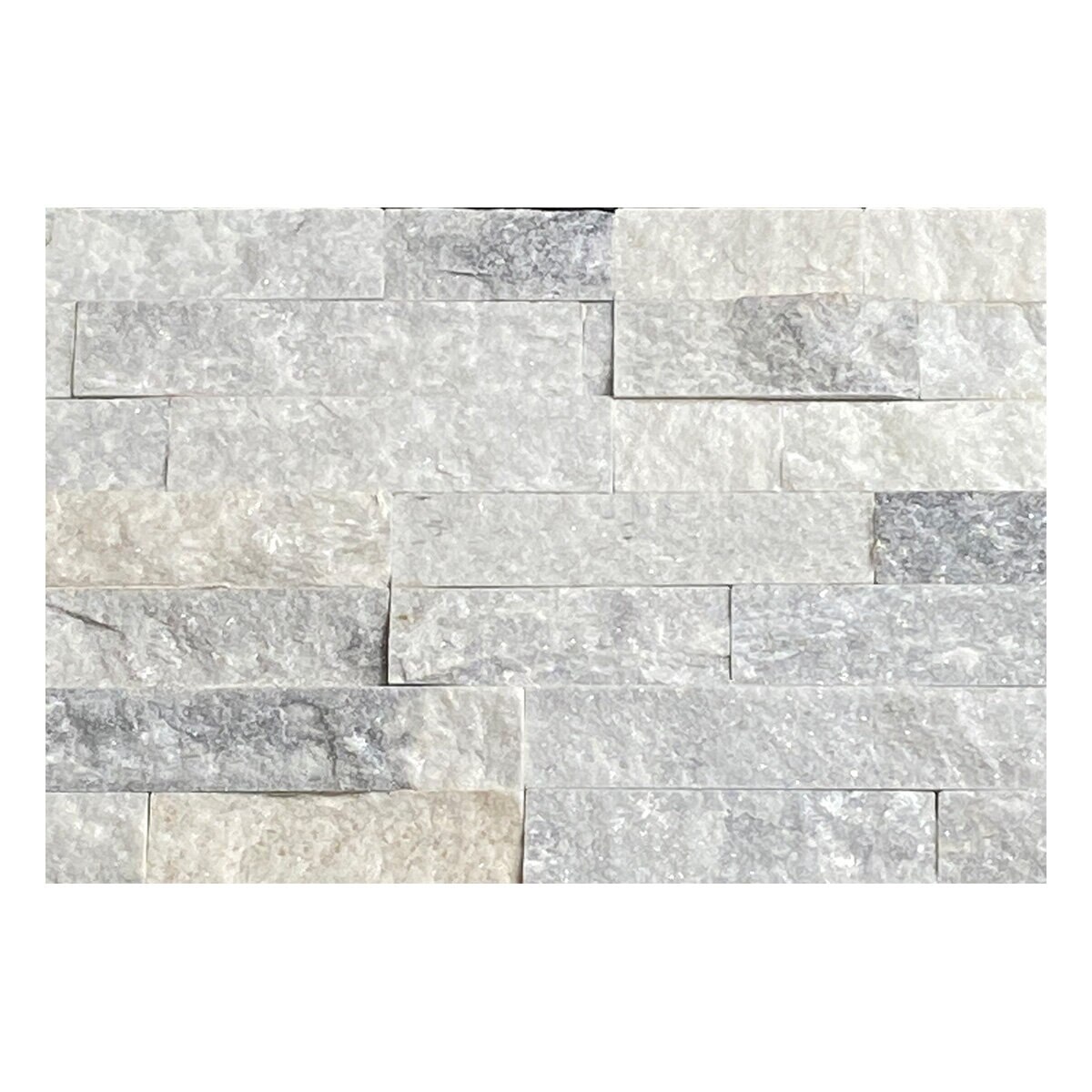 Ledger Panel Smokey White Splitface Flat 6 in. x 24 in. (6 pc./box ...