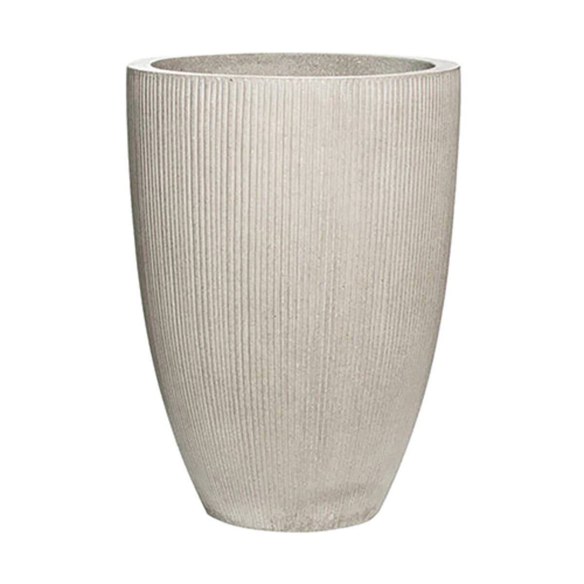 Pot Ben L Vertical Ridges Light Gray 15-3/4 in. x 21-1/2 in | SiteOne US