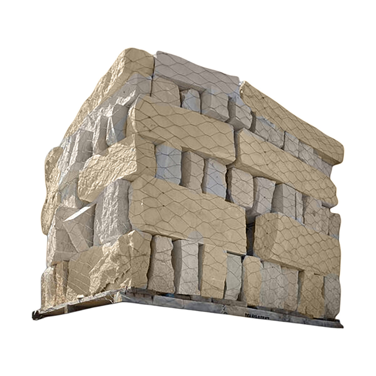 Building Stone Tex-Mix Limestone (4 in. Chopped) 4/6/8 Mixed Height ...