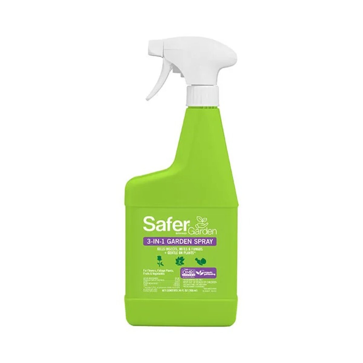 Safer Brand Garden 3-in-1 Insecticide 24 fl oz. Ready-to-Use Spray ...