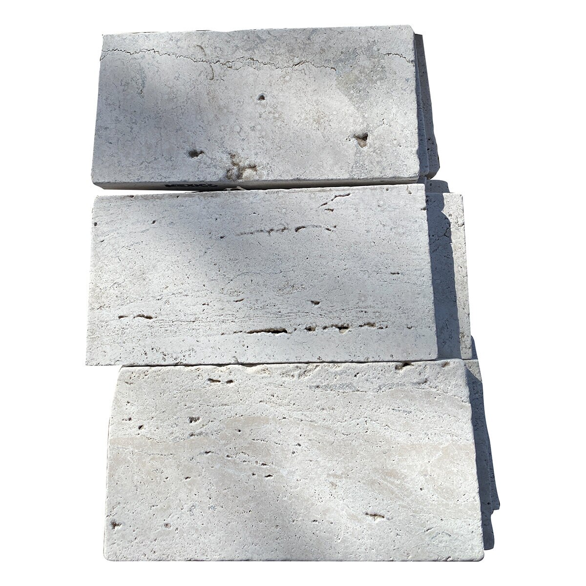 Dimensional Plata Travertine Tumbled Cross Cut 1 3/16 in. x 6 in. x 12 ...
