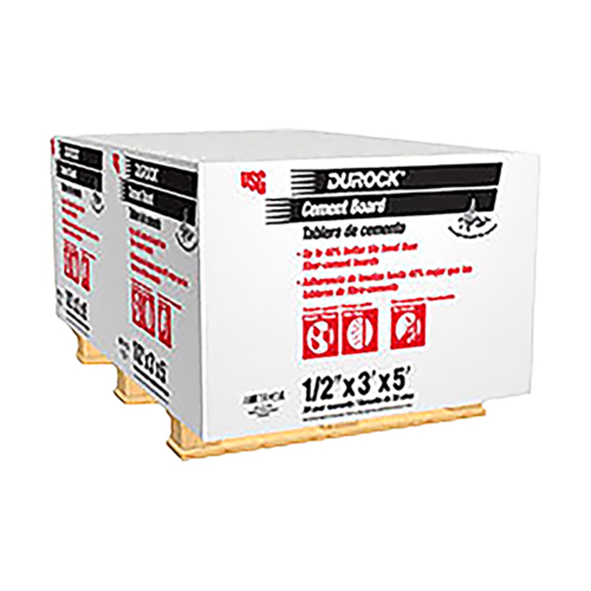 Dura Rock Cement Board 1/2 in. x 3 ft. x 5 ft. (50 pc./pallet) | SiteOne US