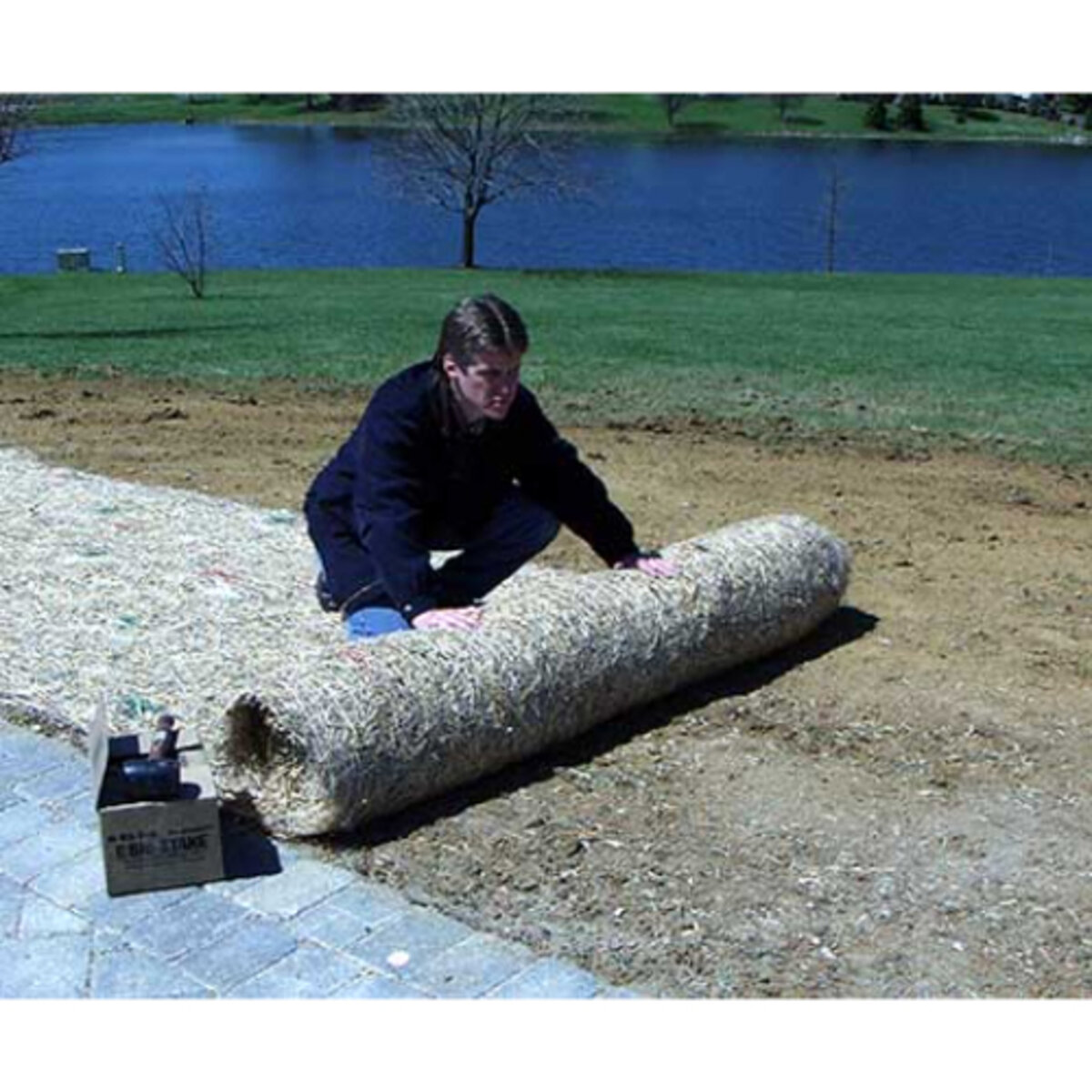 Western Green Straw Blanket Double Biodegradable Net 8 ft. x 112.5 ft ...