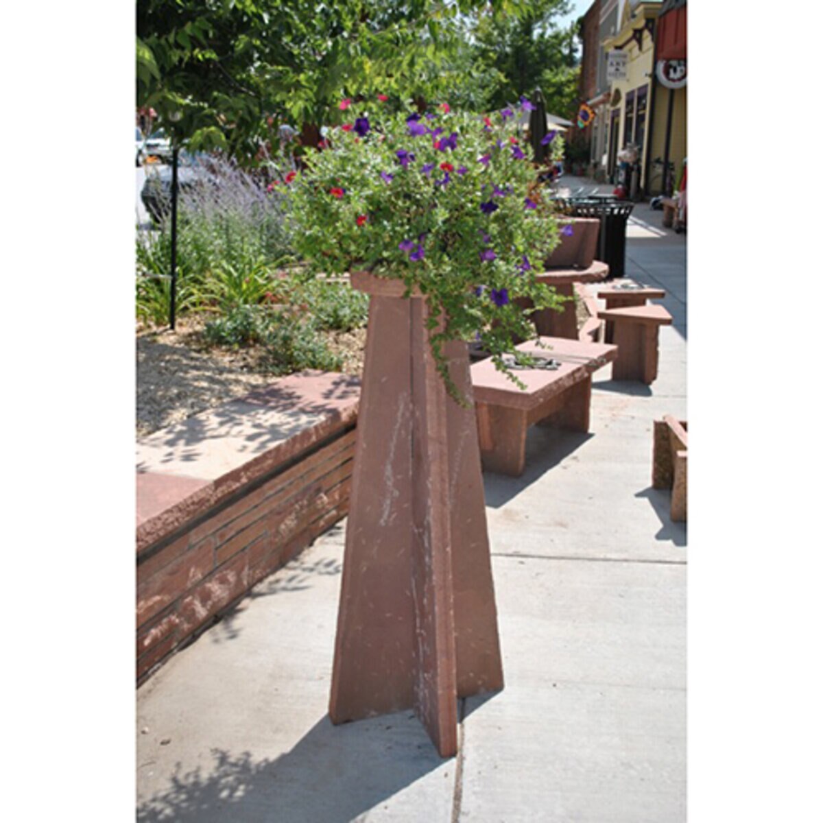 Lyons Red Plant Stand | SiteOne