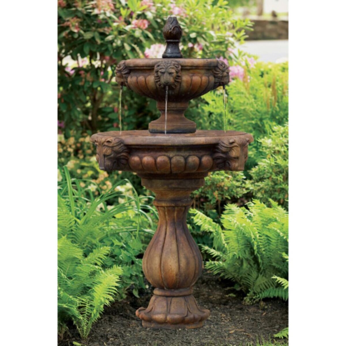 Massarelli Fountain Classic Lion Head 12-1/4 in. x 31-1/2 in. x 59-1/2 ...