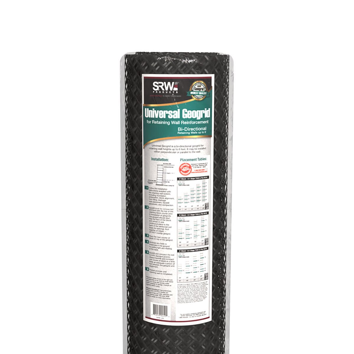 SRW Universal Biaxial Retaining Wall Geogrid 6 ft. x 50 ft. | SiteOne US