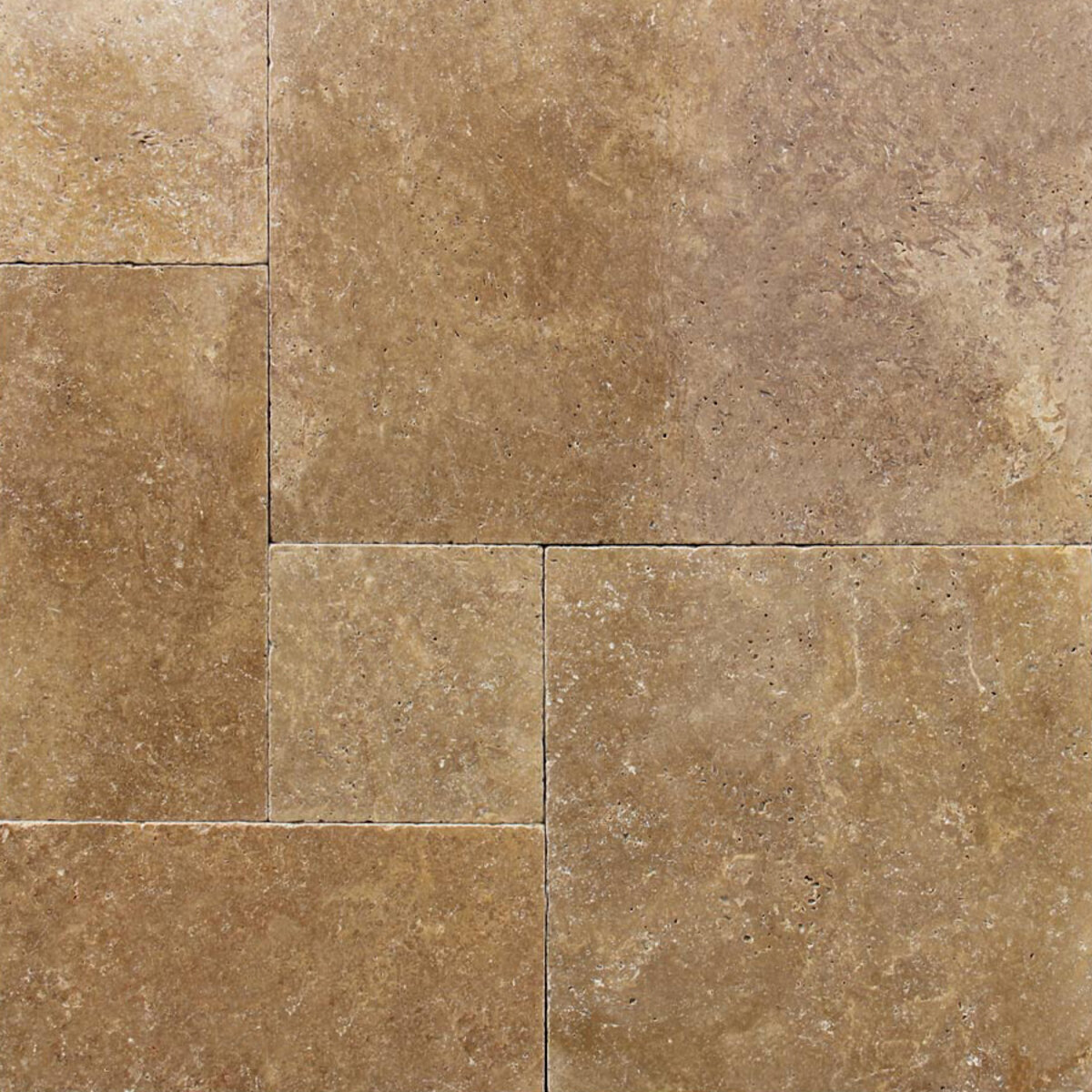 Dimensional Noce Travertine Tumbled 1 3/16 in. x 24 in. x 24 in | SiteOne