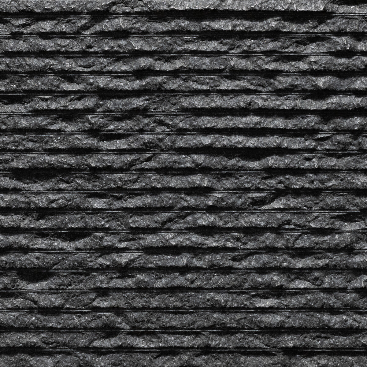 Cladding Pacific Black Basalt Chipped & Brushed Finish 2 cm x 16 in. x ...