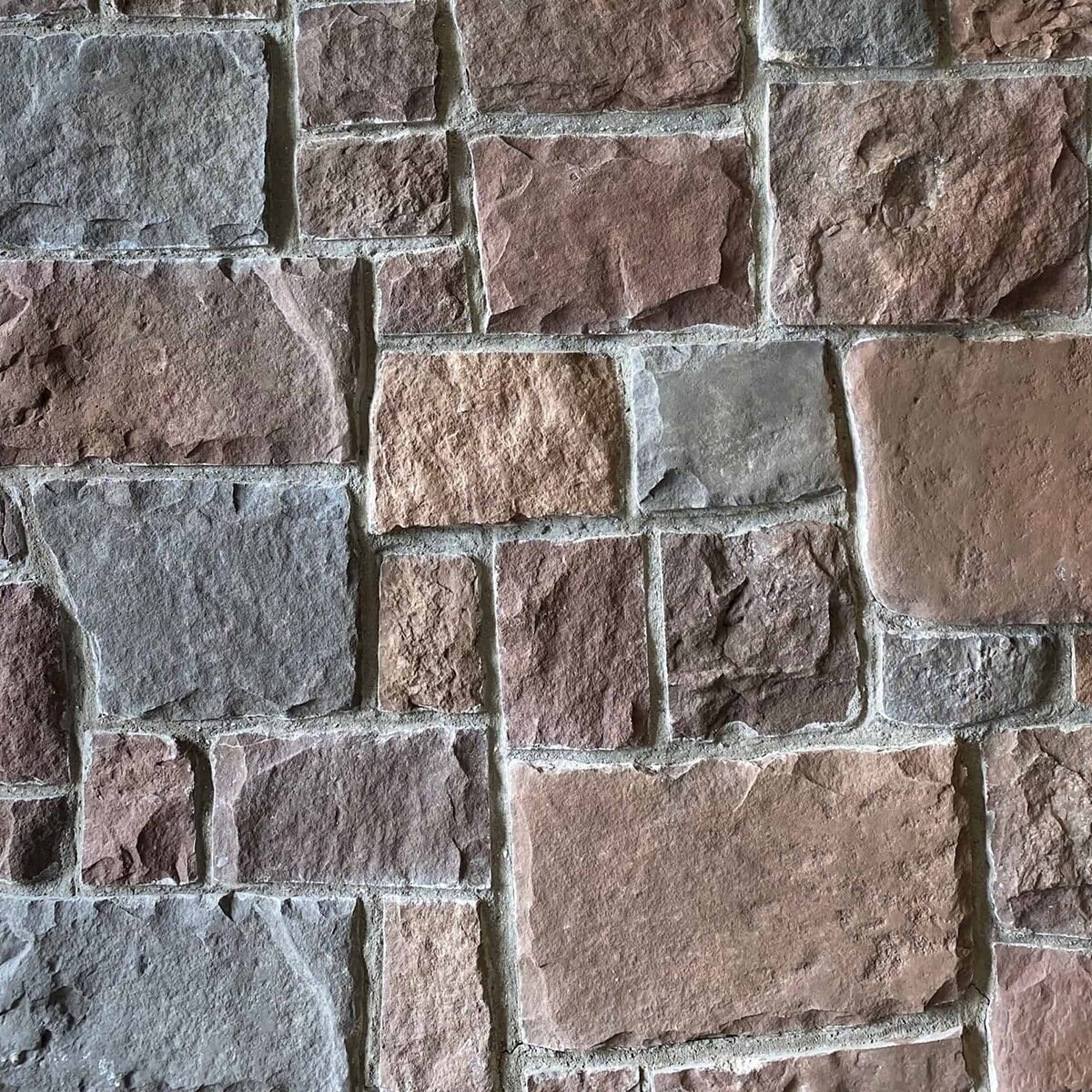 Foster Rock Veneer Ashlar VA Blend flats handi-pak ( 10 sq. ft./box ...