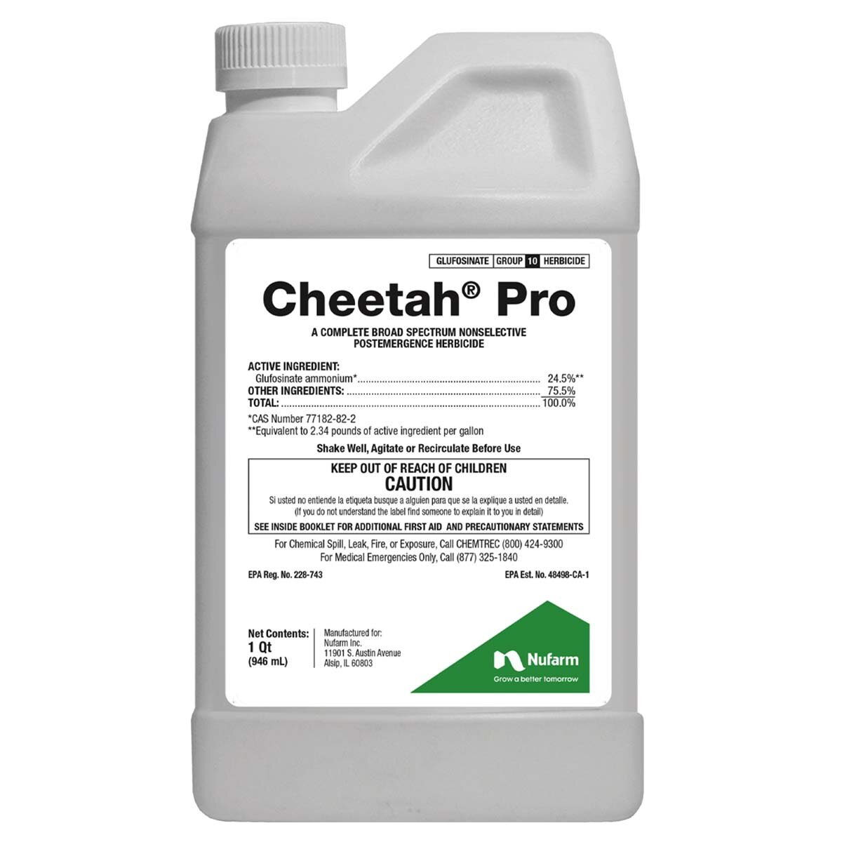 Cheetah Pro Herbicide Weed Killer - Nufarm - Label & Product Info