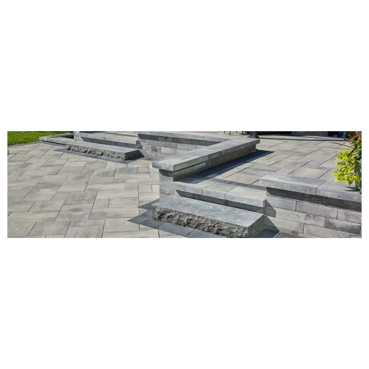 Oaks Nueva Wall Coping 2 ft. Cloudburst 23-5/8 in. x 13-3/8 in. x 3 in ...