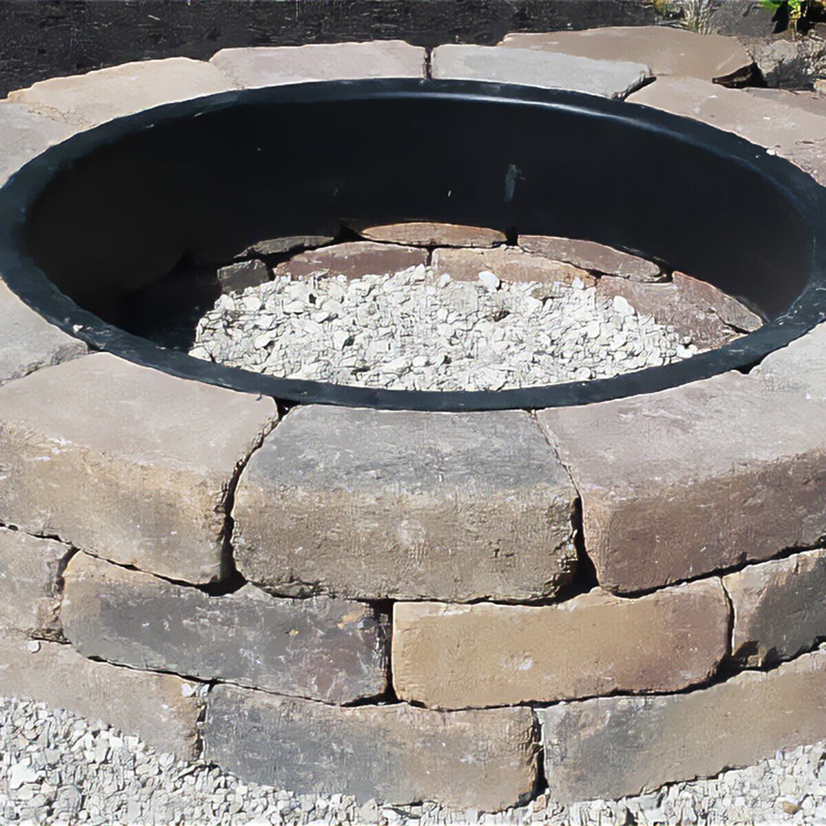 Oberfields 32 in. Round Fire Pit Ring for Edington Wedge | SiteOne US