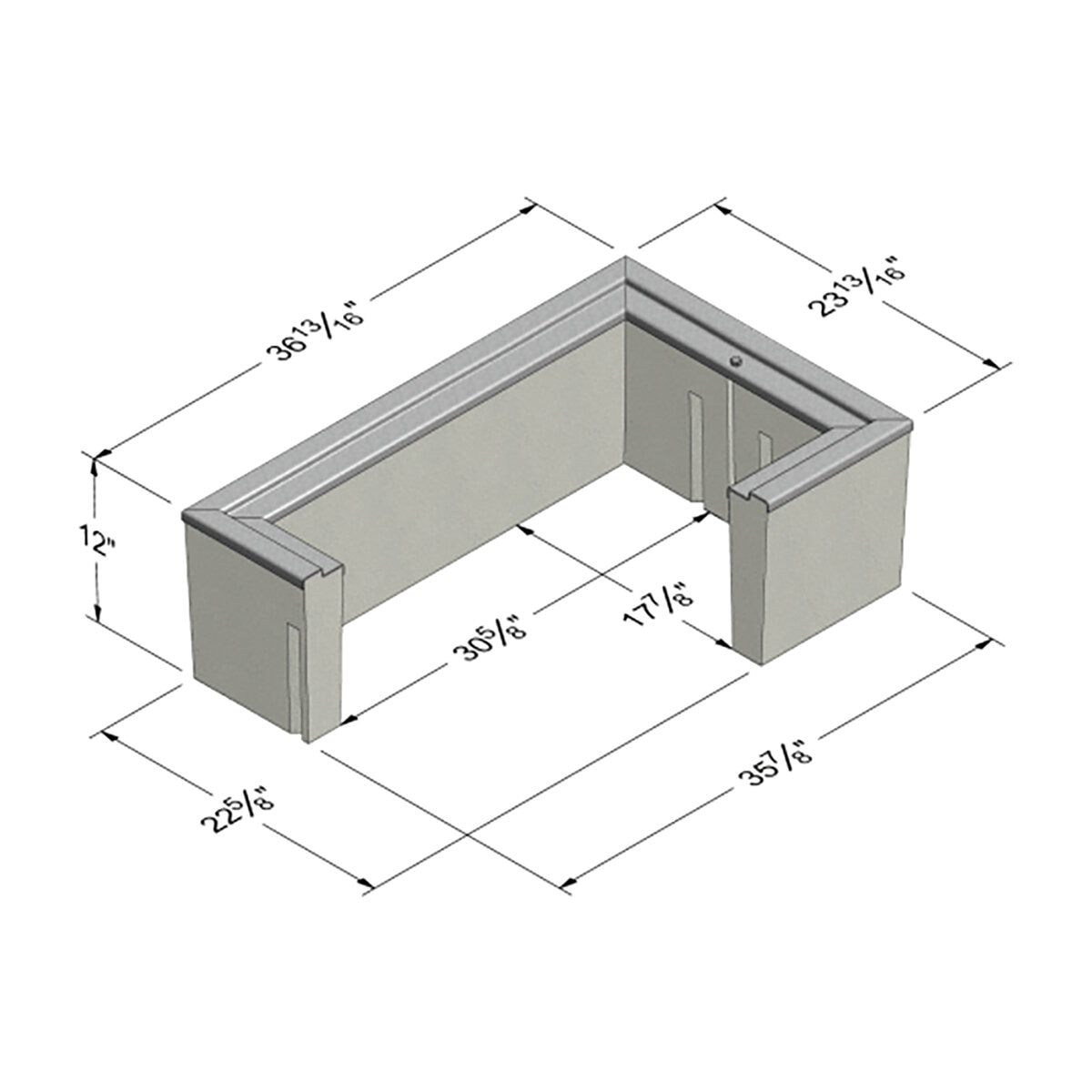 B1730 Utility Box (17" X 30") H20 W/ Bolts Meets #6T Caltrans Specs ...