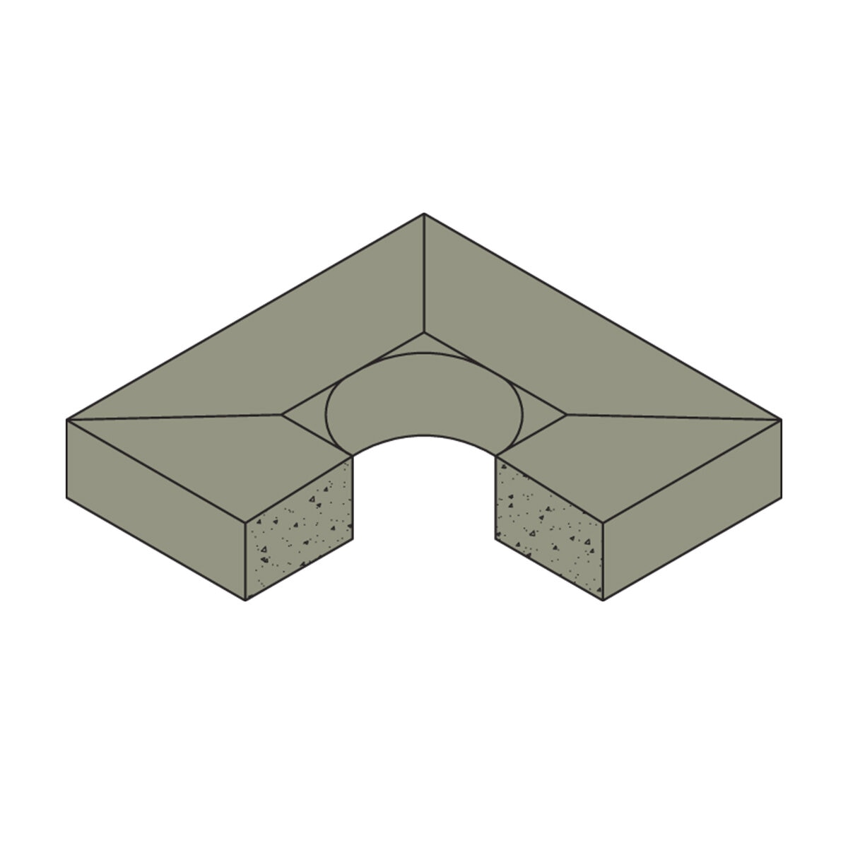 Type C Concrete Sprinkler Block 20 in. x 20 in. x 4 in | SiteOne US