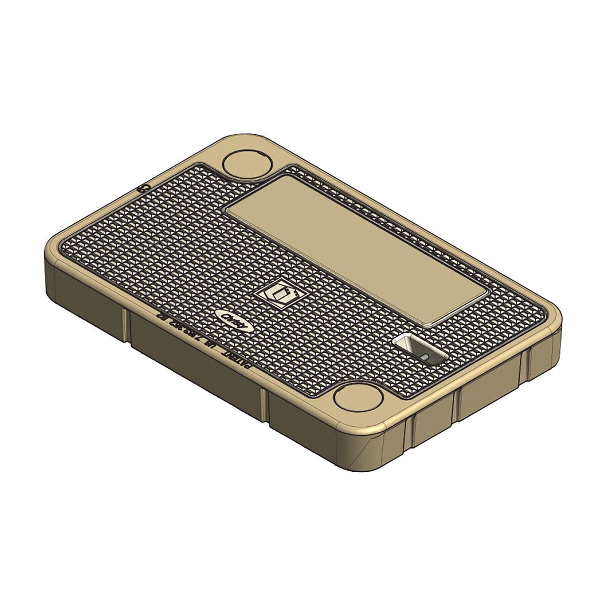 Christy N09 Electrical Box Lid Rectangle Steel Bolt Down Checker Plate ...