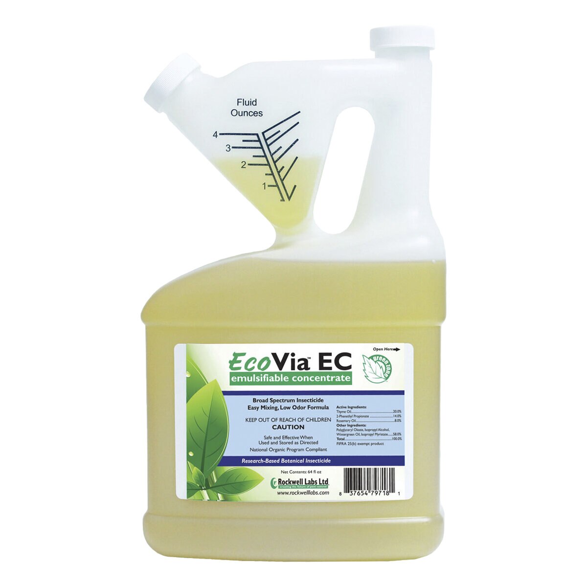 EcoVia EC Botanical Insecticide 64 oz. - Label & Product Info