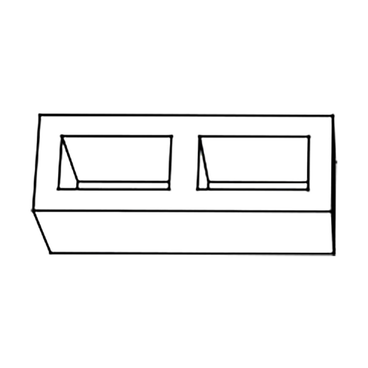 Orco Block 6 in. x 8 in. x 8 in. Medium Weight Split Face S2S STD Tan ...