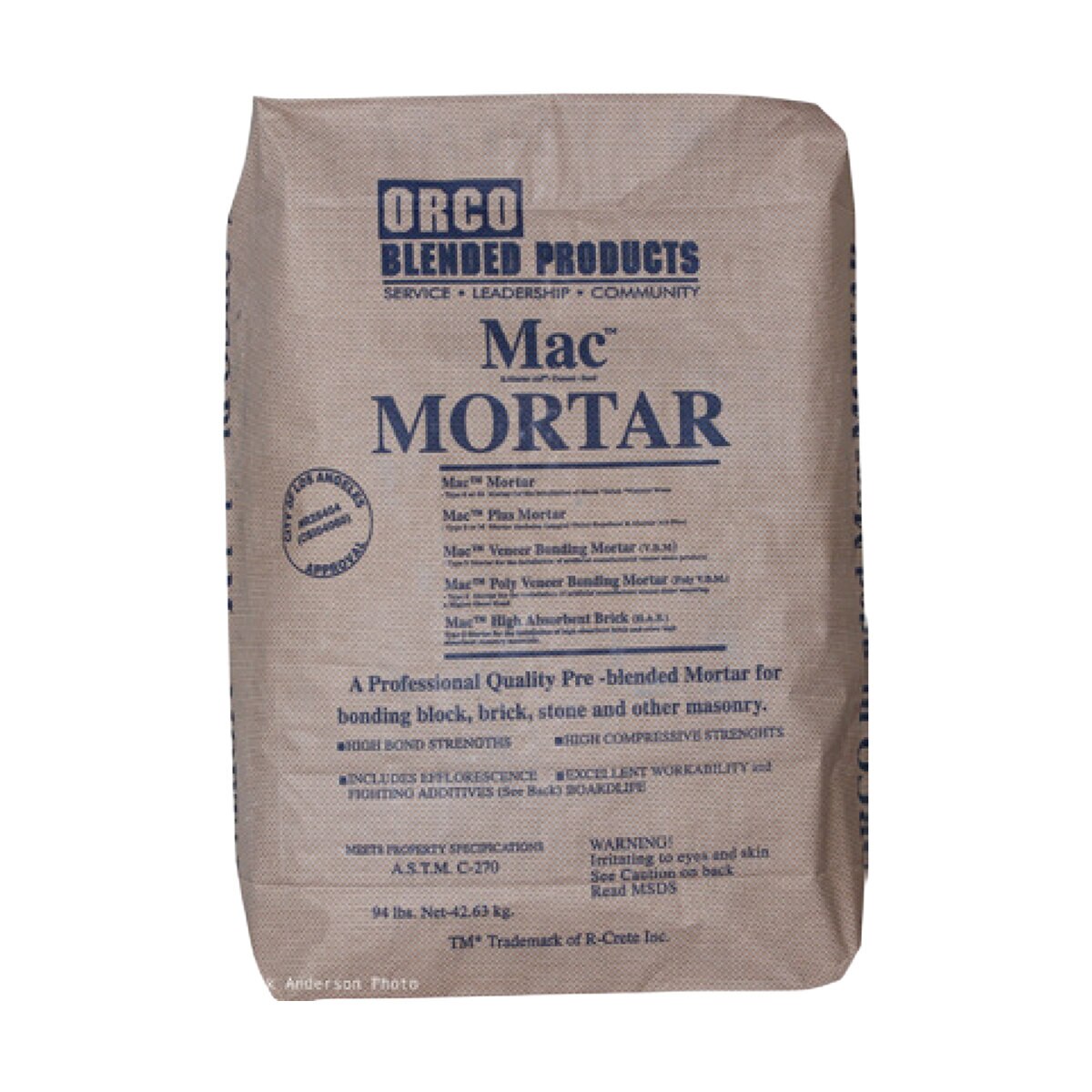 OBP Type S MAC Mortar White 94 lb. (35 bags/pallet) | SiteOne US