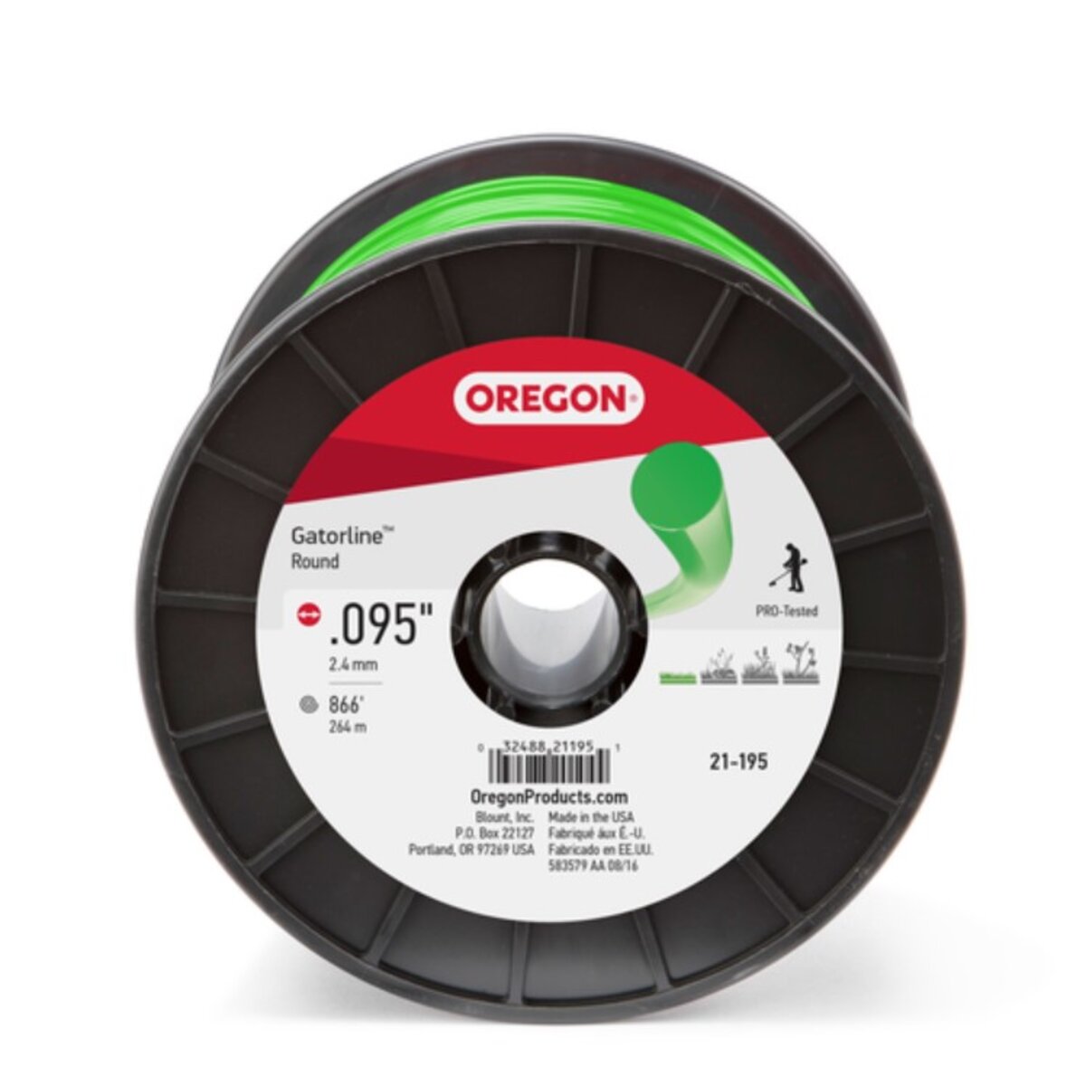 Oregon Gatorline Round Trimmer Line 0.095 in. Gauge x 867 ft. 3 lb ...