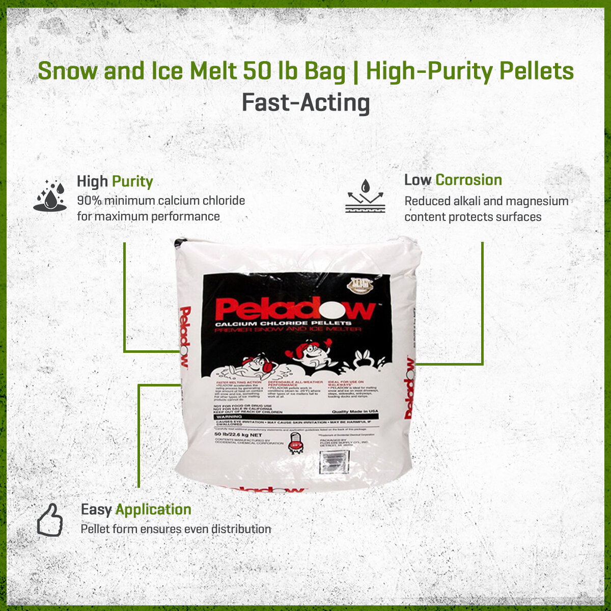 Calcium Chloride For Sale - Peladow Ice Melter Granular Pellets