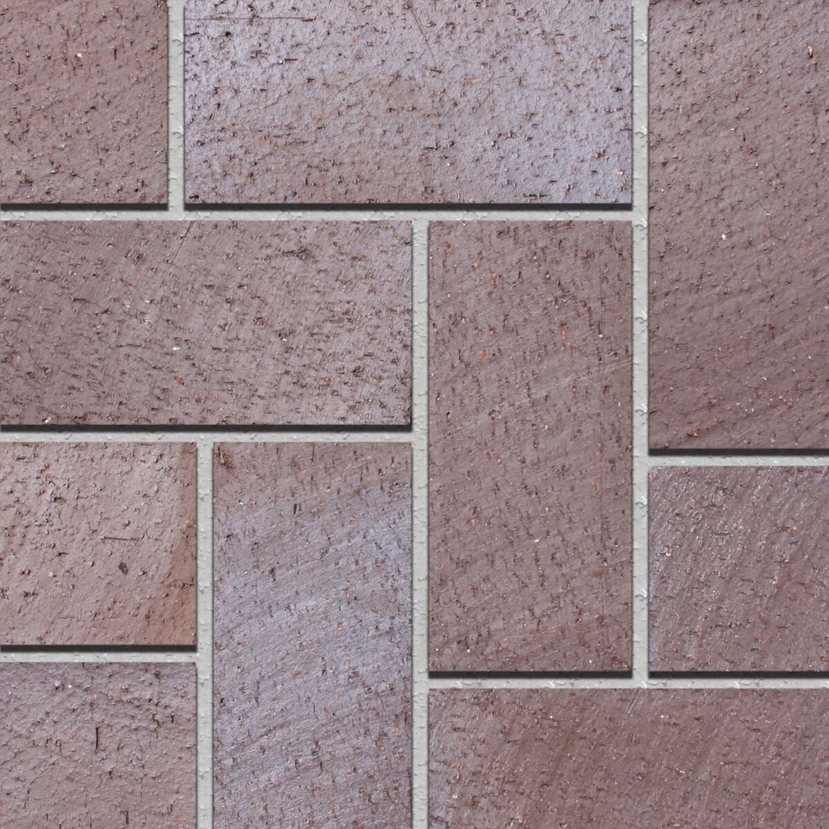 Pacific Clay Modular Split Paver Brown Flashed 3-5/8 in. x 1-1/4 in. x ...