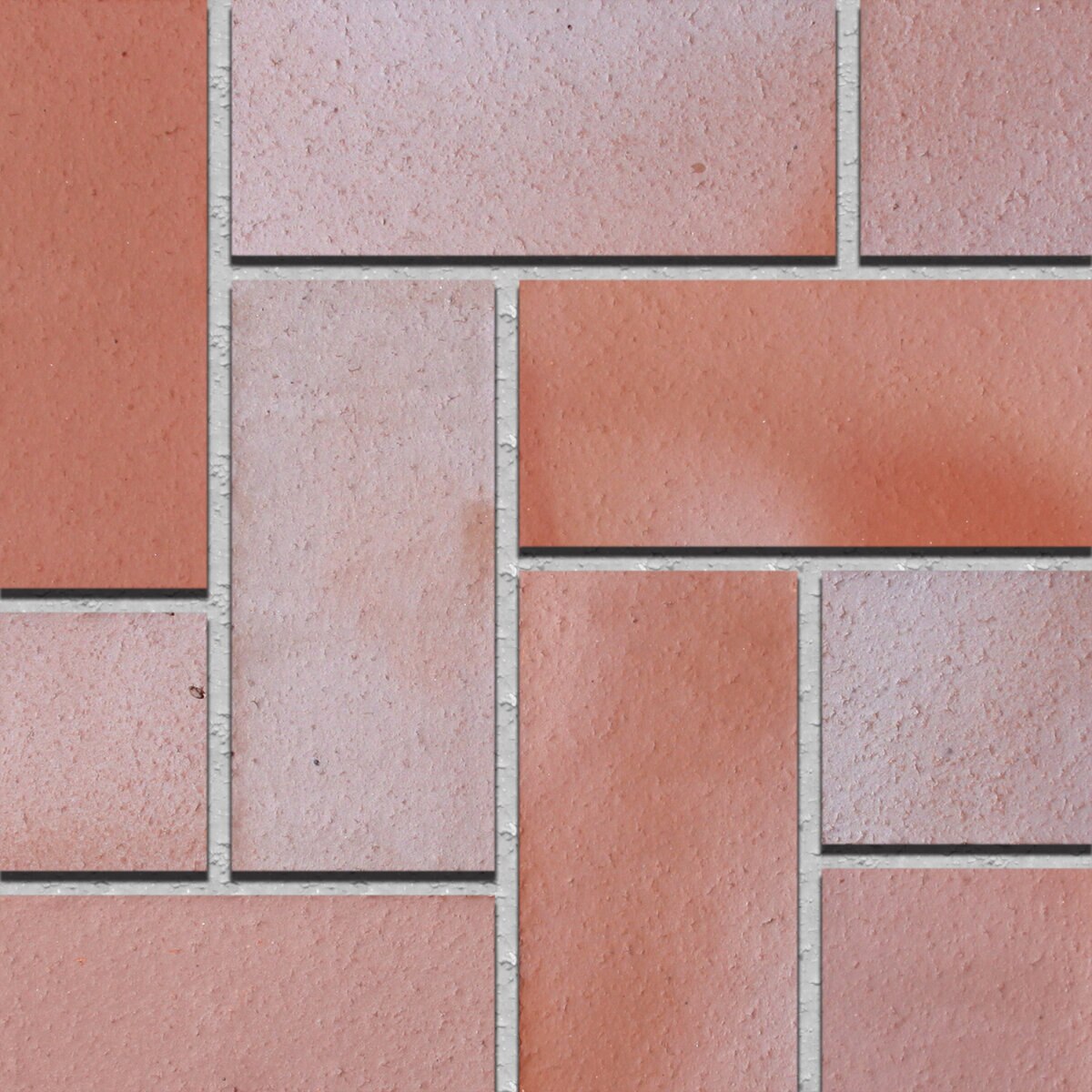 Pacific Clay Combo Paver Red Flashed 3-1/2 in. x 2-3/16 in. x 7-1/2 in ...