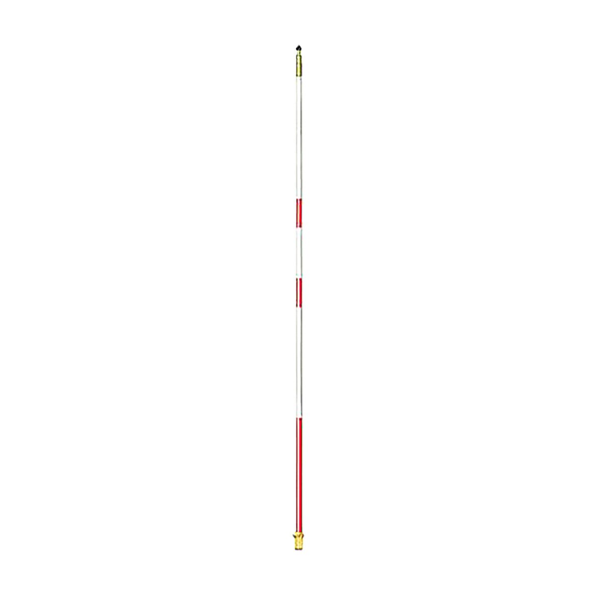 Par Aide Flagstick 3-Stripe Red & White 1/2 in. Dia. 7.5 ft. (9/box ...