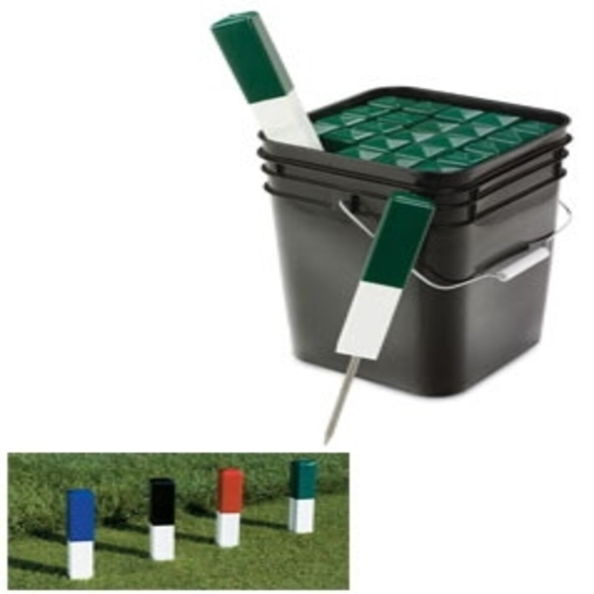 Par Aide Directional Markers Black & White 8 in. (25 markers/bucket ...