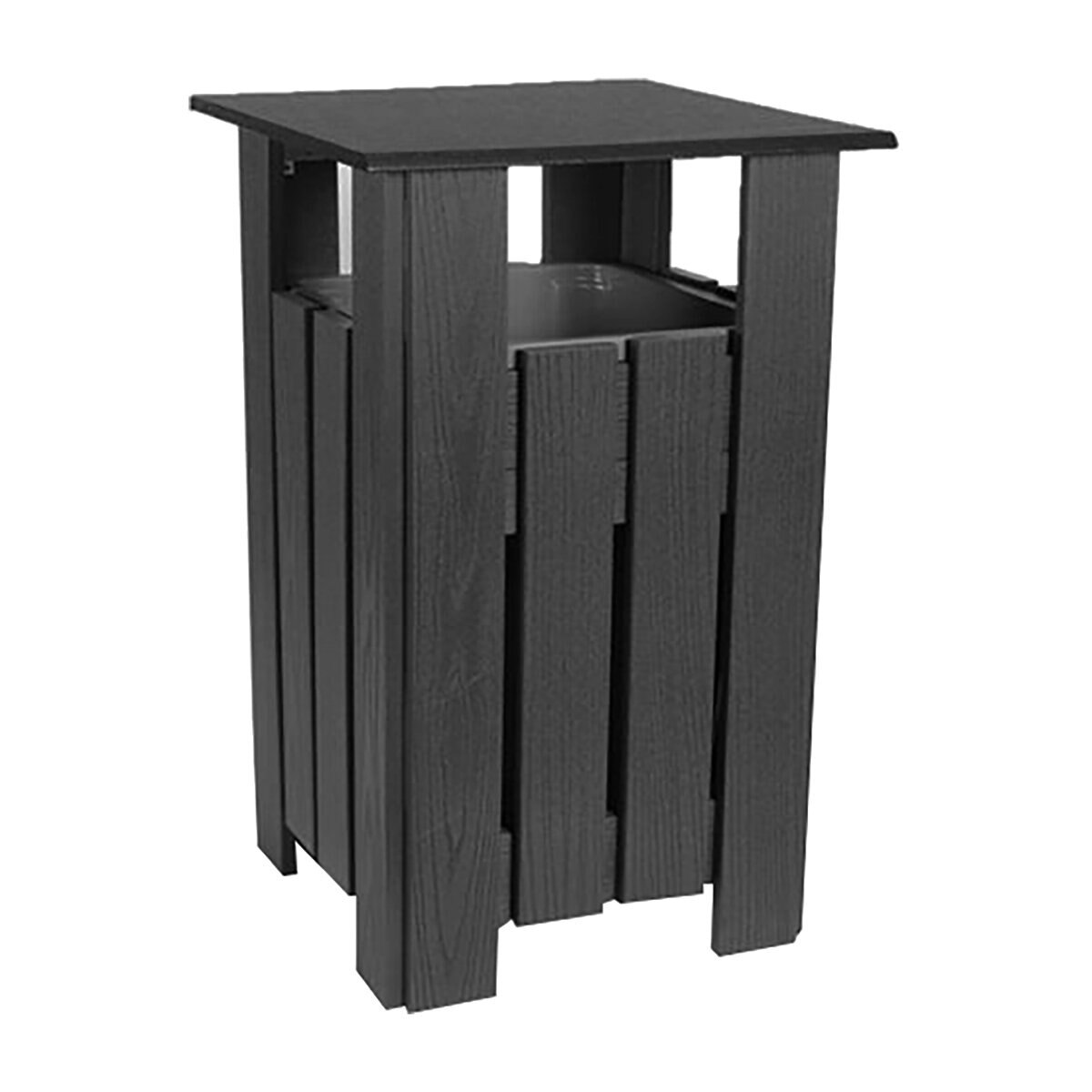 Par Aide Trash Pro 20 Trash Can Black | SiteOne US