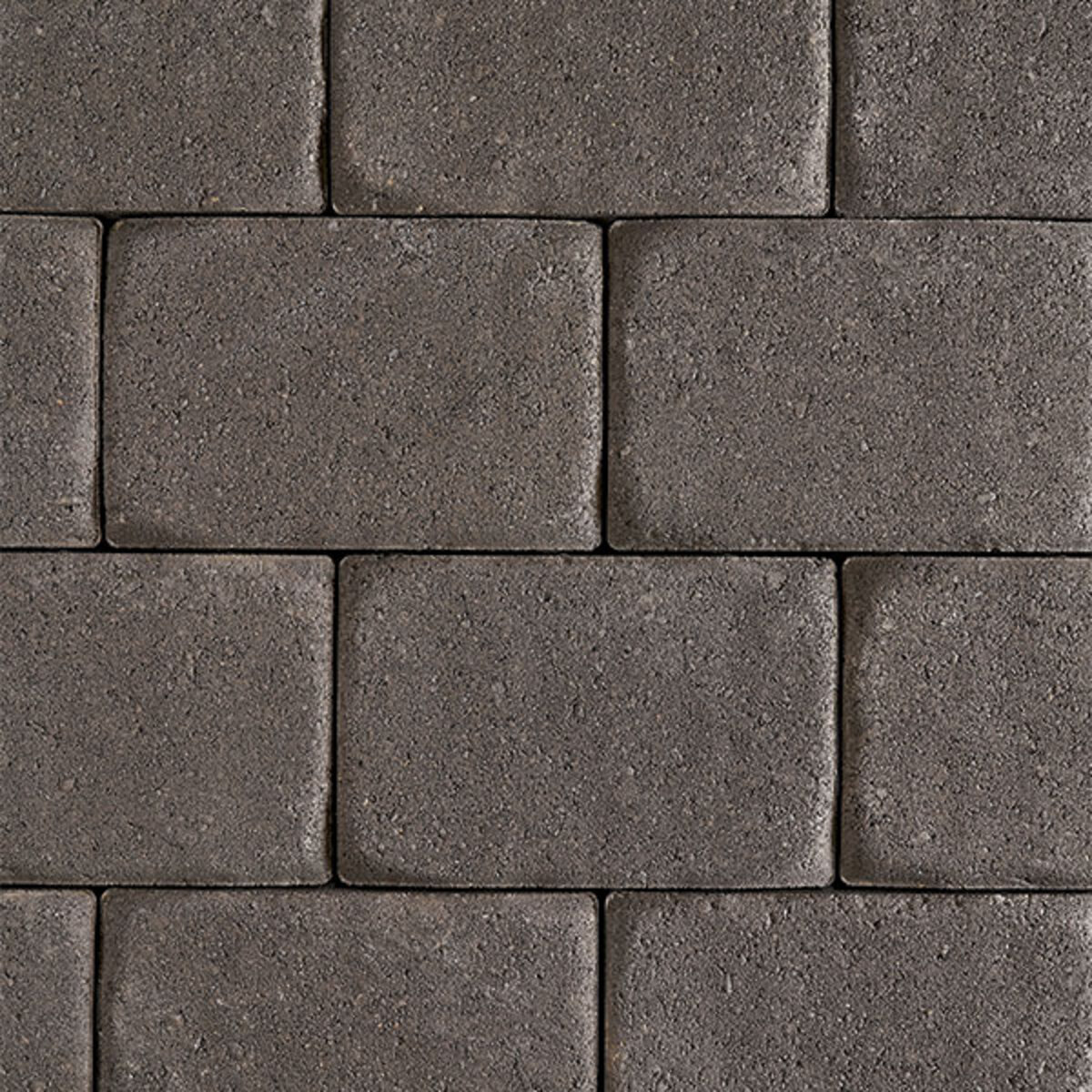 Keystone Plaza Stone Paver Rectangle Charcoal 6 in. x 9 in. 60 mm (95 ...