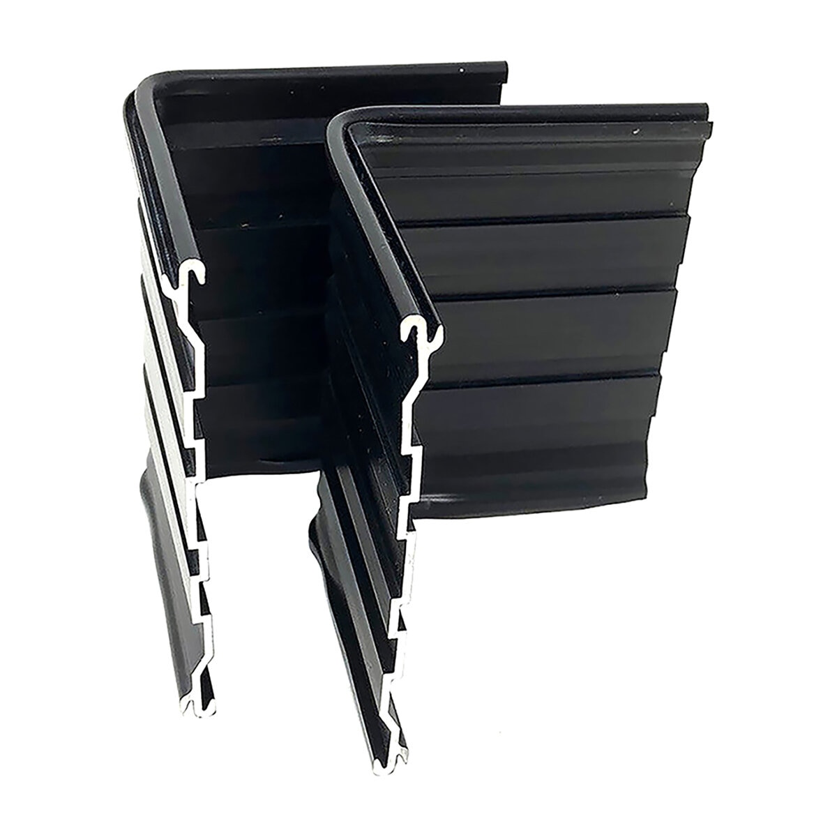 Permaloc ProSlide Corner Set (of 2) Black DuraFlex 4 in | SiteOne US