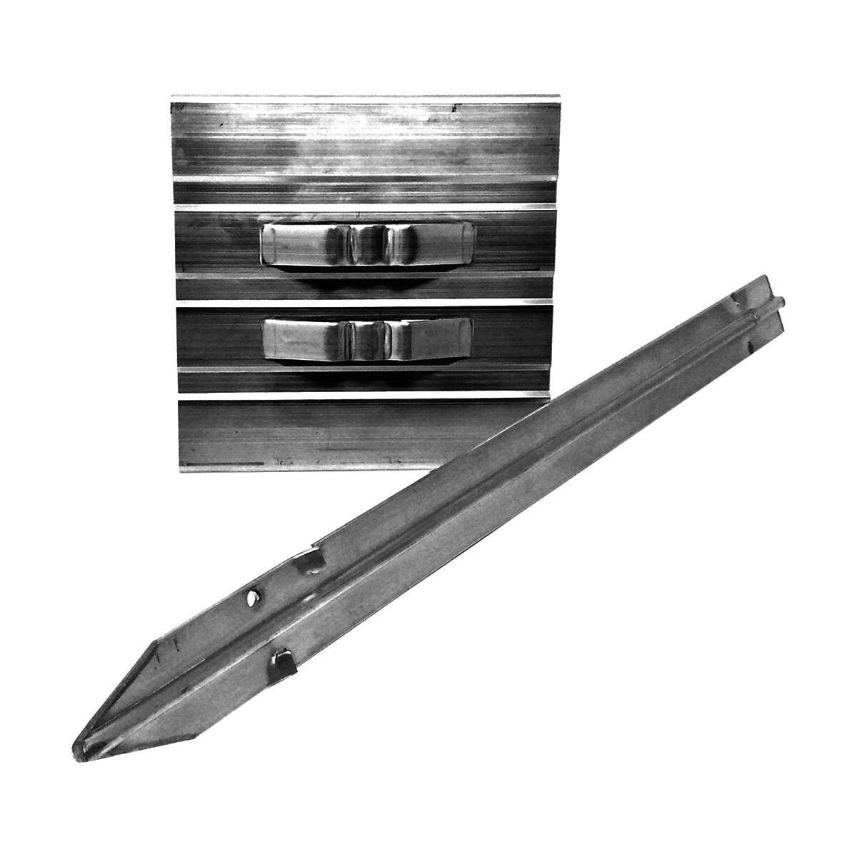 Permaloc Adapter with Stake Black Duraflex 8 in. | SiteOne