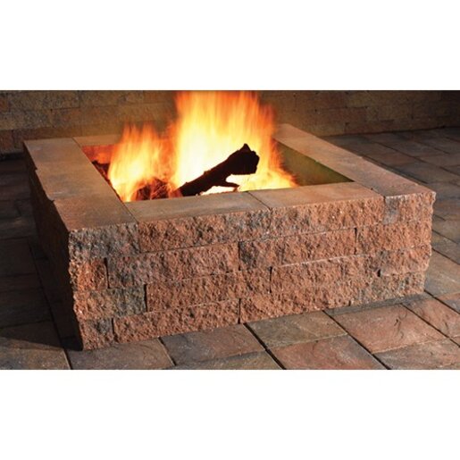 Phoenix Paver Square Fire Pit Kit Slate | SiteOne US