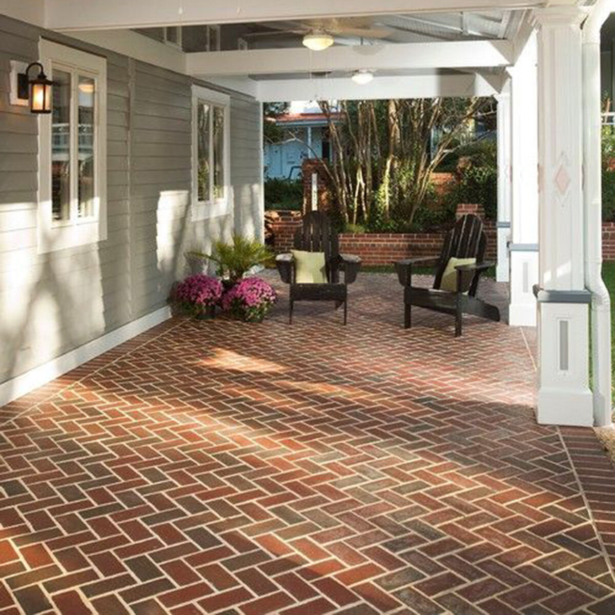Pine Hall Pathway Clay Paver Full Range 4 in. x 8 in. x 2-1/4 in. (495 ...