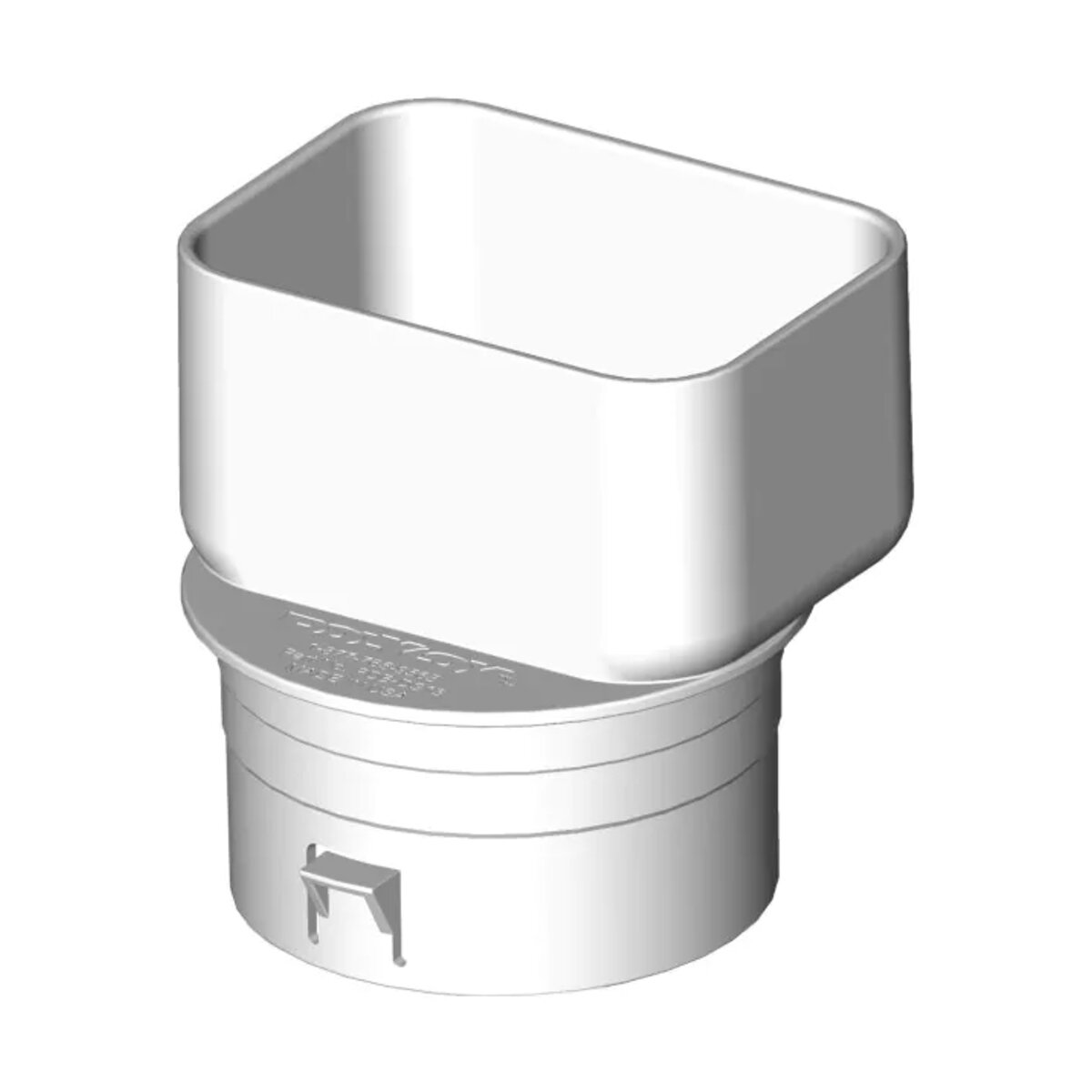 Polylok 3 x 4 x 6 PVC Downspout Adapter | SiteOne US