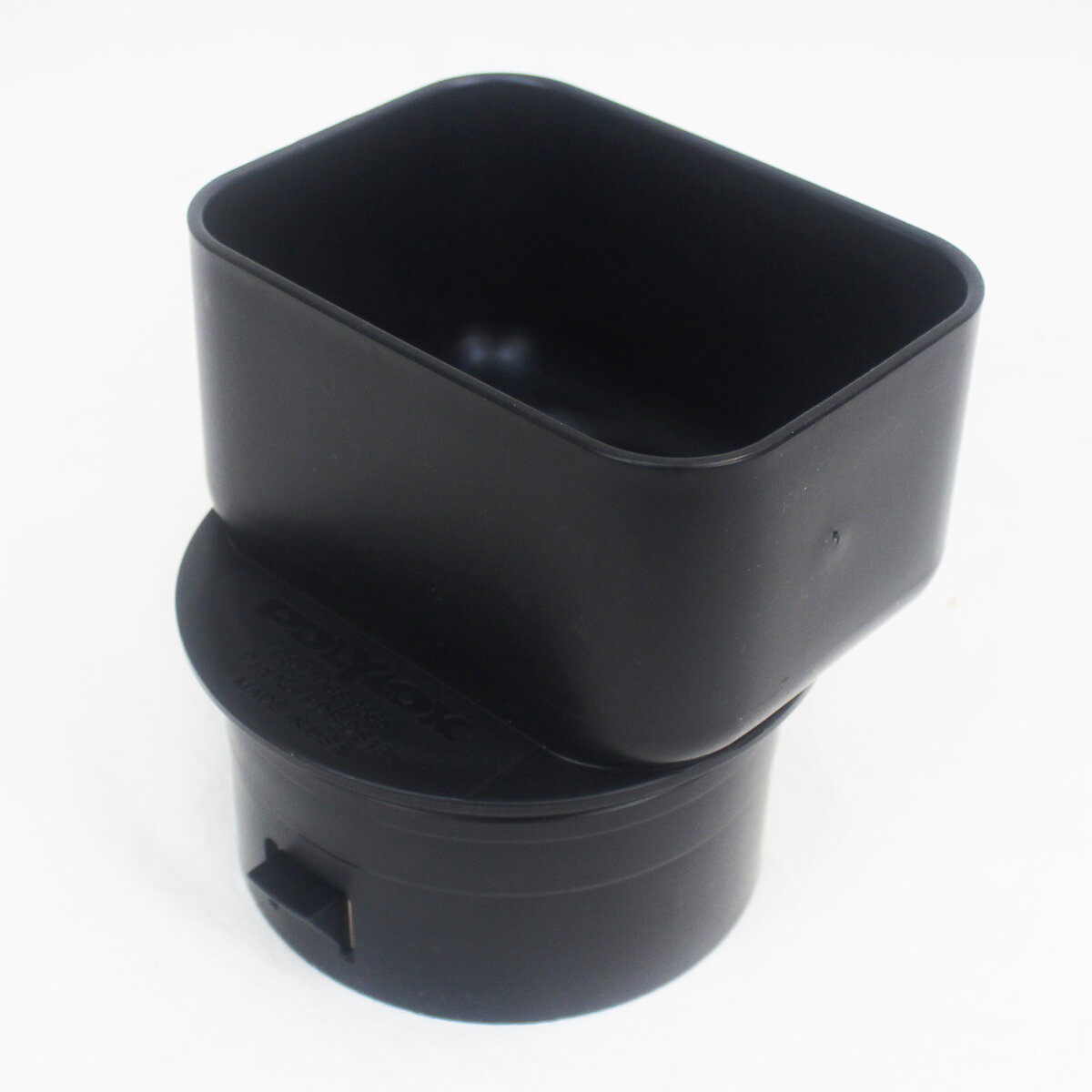 Polylok Downspout Offset 3 in. x 4 in. x 4 in. Black | SiteOne US