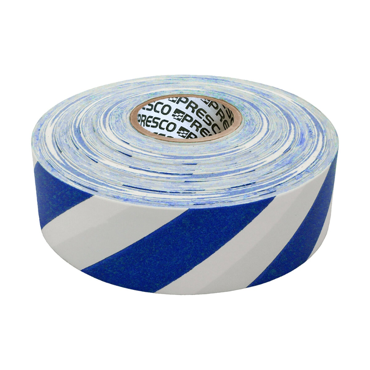 NYP Corp STRIPED 1-3/16 in. x 150 ft. WHITE/BLUE FLAGGING TAPE | SiteOne US