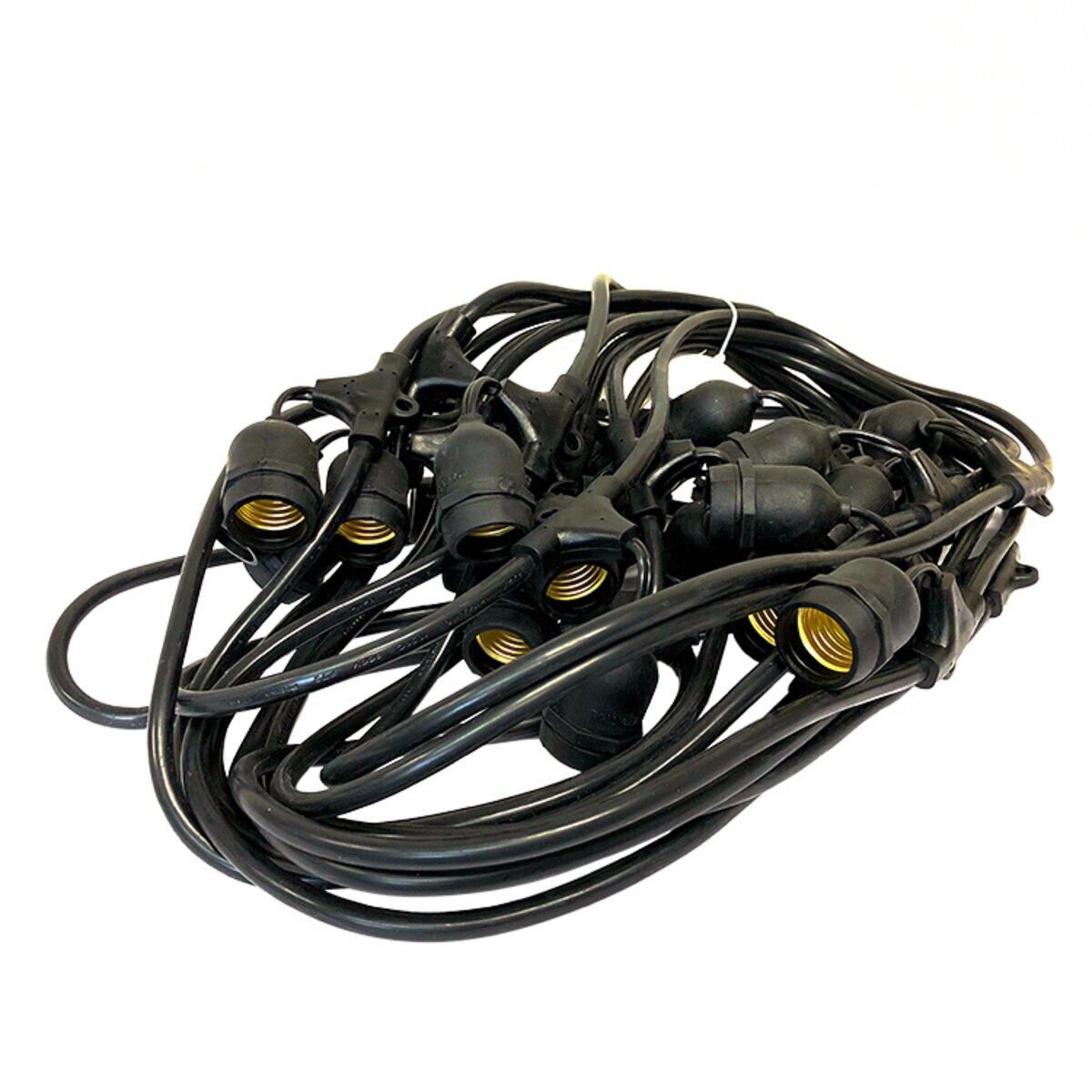 Prime Patio Commercial Grade 96 ft. E26 Black Socket Wire with 48 ...