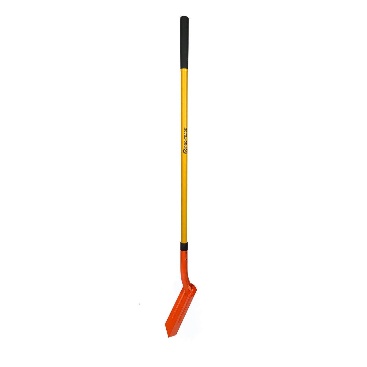 Pro-Trade 4 in. Trenching Shovel 48 in. Fiberglass Handle Orange Blade ...