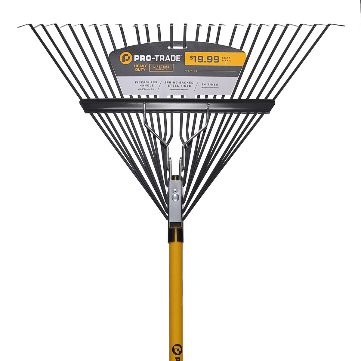 Pro-Trade Leaf Rake 24 Tine 51 in. Fiberglass Handle | SiteOne US