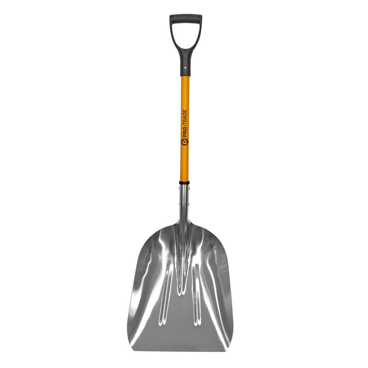 Pro-Trade #14 Scoop Shovel 28 in. Fiberglass D-Grip Handle Aluminum ...
