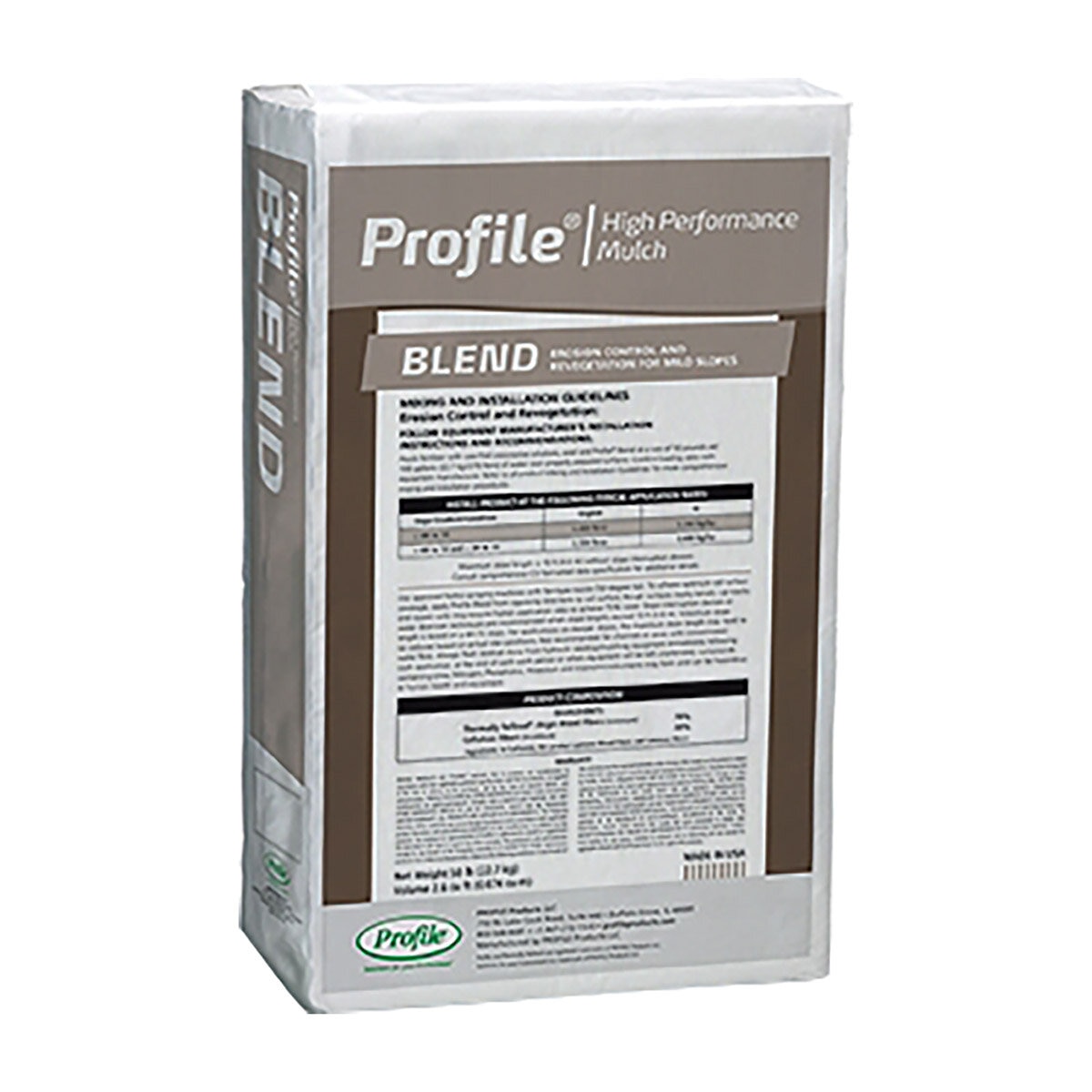 Profile HP 70(wood)/30(cellulose) Blend Hydromulch 50 lb. Bag | SiteOne US